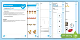 Year 1 Term 1 Maths Assessment (teacher made) - Twinkl