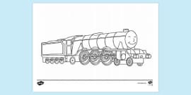 Tank Engine Colouring | Colouring Sheets (teacher made)