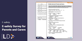 Remote Learning: Parent Survey (teacher made)