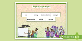 Loud Synonyms Word Mat (teacher made) - Twinkl