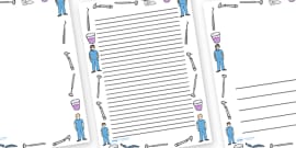 FREE! - Simple Blank Toothpaste Page Border | Page Borders | Twinkl