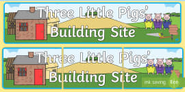 The Three Little Pigs Display Numbers (teacher made)