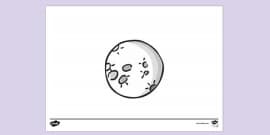 FREE! - Moon Colouring Sheet | Colouring Sheets - Twinkl