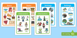 Illustrated Story Cards - Prompt Cards (teacher made)