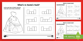 Phase 2 What's in Santa's Sack? Phonics Activity - Twinkl