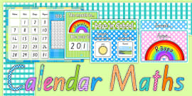 👉 Ready Made Calendar Maths Display Pack (teacher made)