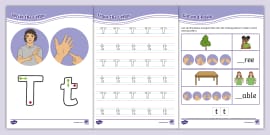 Letter T Handwriting Activity Pack - Twinkl
