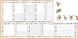 FREE! - Jungle Page Borders (A4) (teacher made) - Twinkl