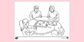 Playing Card 5 Colouring Sheet | Colouring Sheets