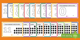 Rocket Basic Playdough Mats 0-10 (teacher made)