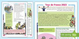 KS2 Tour de France Differentiated Reading Comprehension Activity