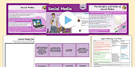 Social Media PSHE Lesson Pack - PSHE and Citizenship UKS2