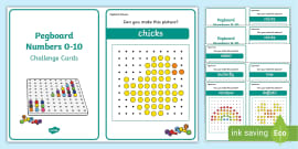 Pegboard Picture Cards (teacher made)