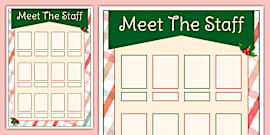 Meet The Staff Display Poster (teacher made) - Twinkl