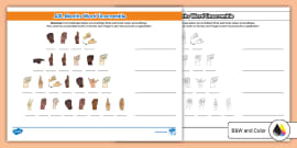 ASL Letter Bb Activity (teacher made) - Twinkl
