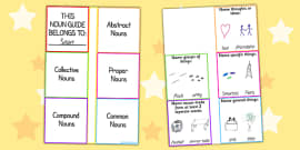 Types of Noun Lift the Flap Activity (teacher made)