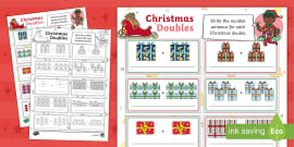 Christmas Themed Number Bonds to 20 Worksheet / Worksheet