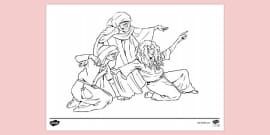 FREE! - Macbeth Colouring Sheet - Primary Resources - Twinkl