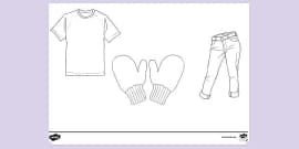 FREE! - Clothes | Colouring Sheets (teacher made) - Twinkl