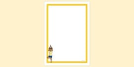 FREE! - Simple Blank Yoga Page Border | Save time planning