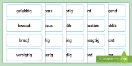 Die Bywoord - Onderrig Wiki & Hulpbronne - Twinkl