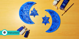 Masjid Mosque Sun Catcher Window Display | Eid Crafts