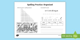 Business Spelling Practice Worksheet (teacher made) - Twinkl