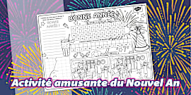 Activité d'écriture pour la nouvelle année