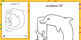 Poster della lettera A da colorare (teacher made) - Twinkl