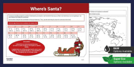 Where's Santa? Interactive Latitude and Longitude Quiz