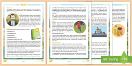 Spain Information Sheet for Children | Geography Resources
