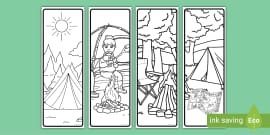 FREE! - Camping Bookmarks - Cut out and Craft (teacher made)