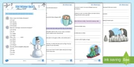 ESL The Best Winter Holiday Worksheet (teacher made)