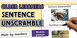 Autumn Sentence Unscramble
