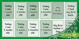 First Year Milestone Cards (teacher made) - Twinkl