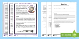 UKS2 Marie Curie Differentiated Reading Comprehension Activity