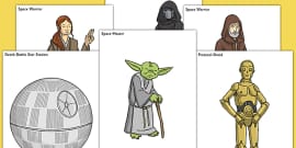 Space Wars Party Wall Banners (teacher made) - Twinkl