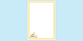 FREE! - Simple Blank Hand with Thumb and 3 Fingers Up Page Border