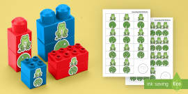 Spring Matching Connecting Bricks Game (teacher made)