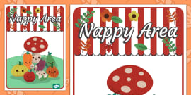 Nappy Area Display Banner (teacher made) - Twinkl