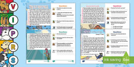 Eighth Gr. Humpback Whales Reading Comp. Activity - Twinkl