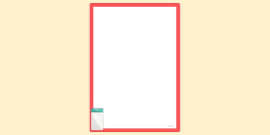 FREE! - Simple Blank Chewing Gum Packet Page Border | Page Borders | Twinkl