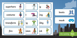 Superhero Vocabulary Posters