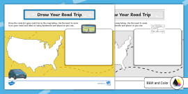 Road Trip Dot Game for 3rd-5th Grade (Teacher-Made) - Twinkl