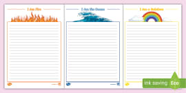 Nature Poem Writing Template (teacher made) - Twinkl