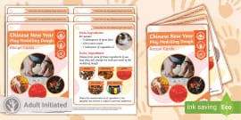 FREE! - Chinese New Year Colour Red Play Challenge Cards