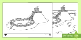 Motte and Bailey Castle Word Mat (teacher made) - Twinkl