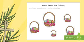 Bunnies and Baskets Easter-Themed Coloring Activity - color, art, rabbit