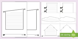 House Writing Template (teacher made) - Twinkl