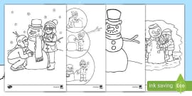 Winter Colouring Pages (teacher made) - Twinkl